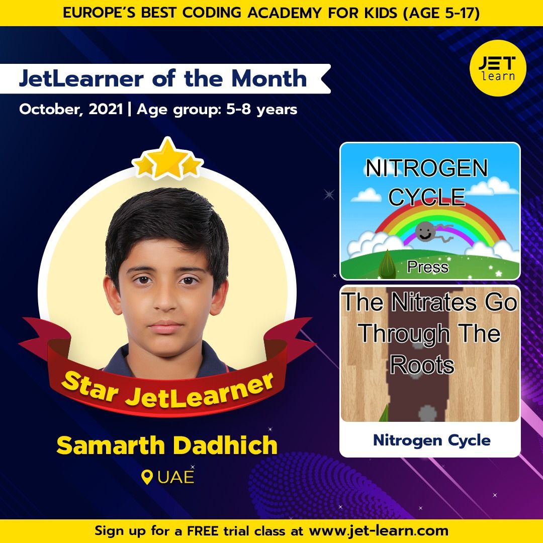 JetLearn Achievers - October 2021